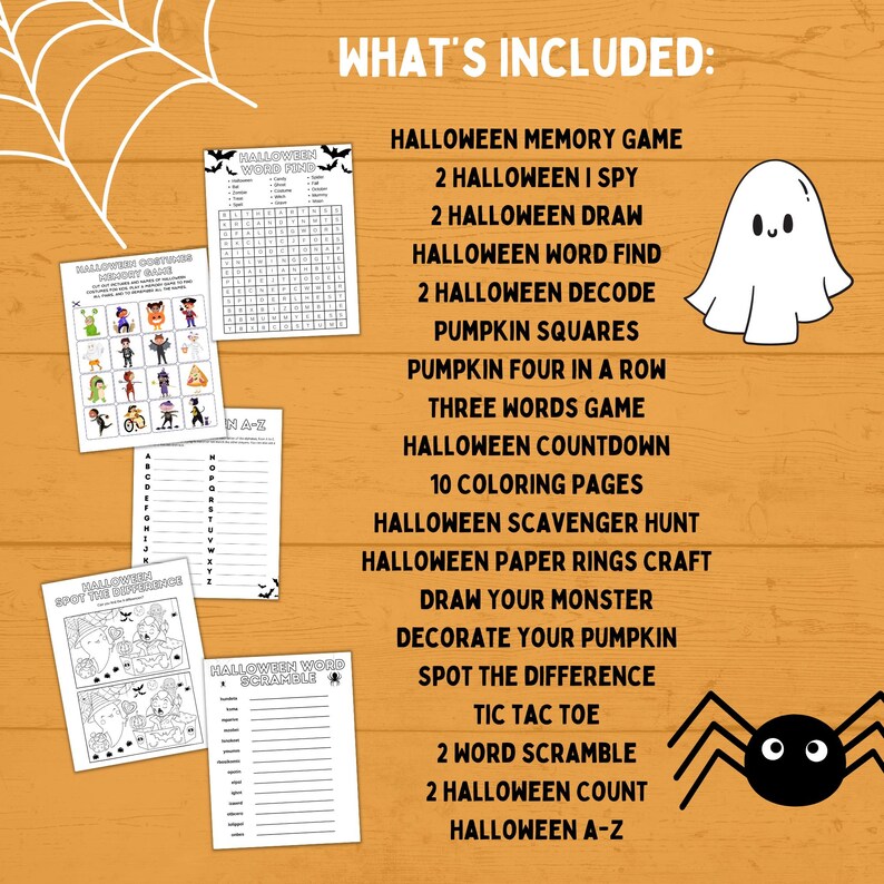 Halloween Activity Pack for Kids | Halloween Games | Halloween ...
