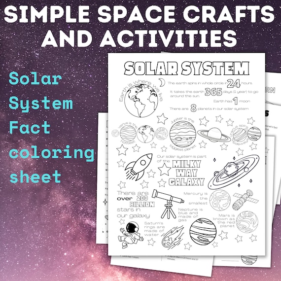 Number Color Sheet Solar System