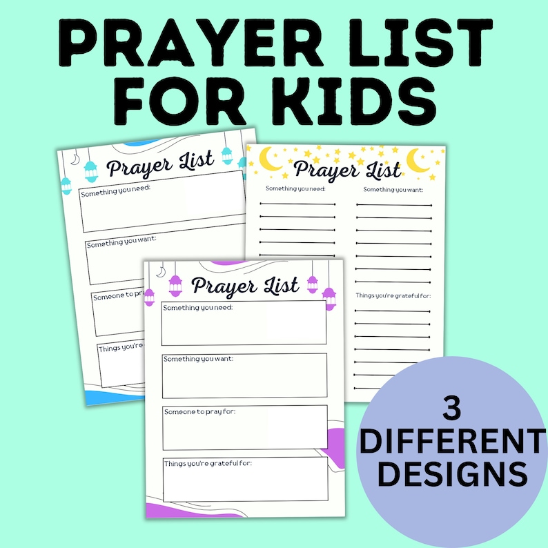 Prayer Printable for Kids | Prayer Cube | Prayer Prompts | Prayer Guide ...