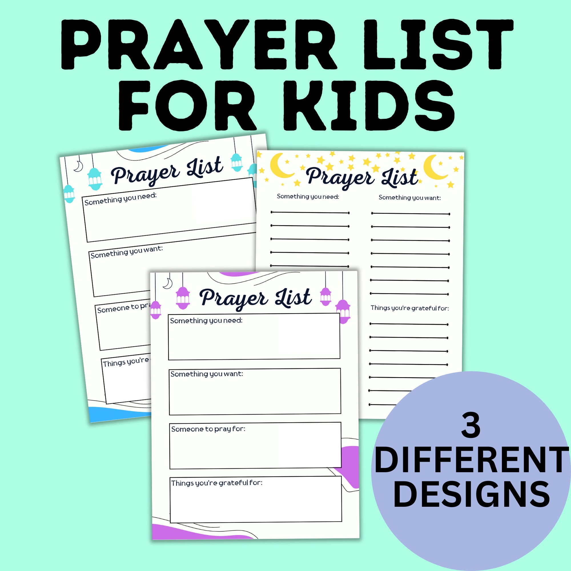 Prayer Printable for Kids | Prayer Cube | Prayer Prompts | Prayer Guide ...