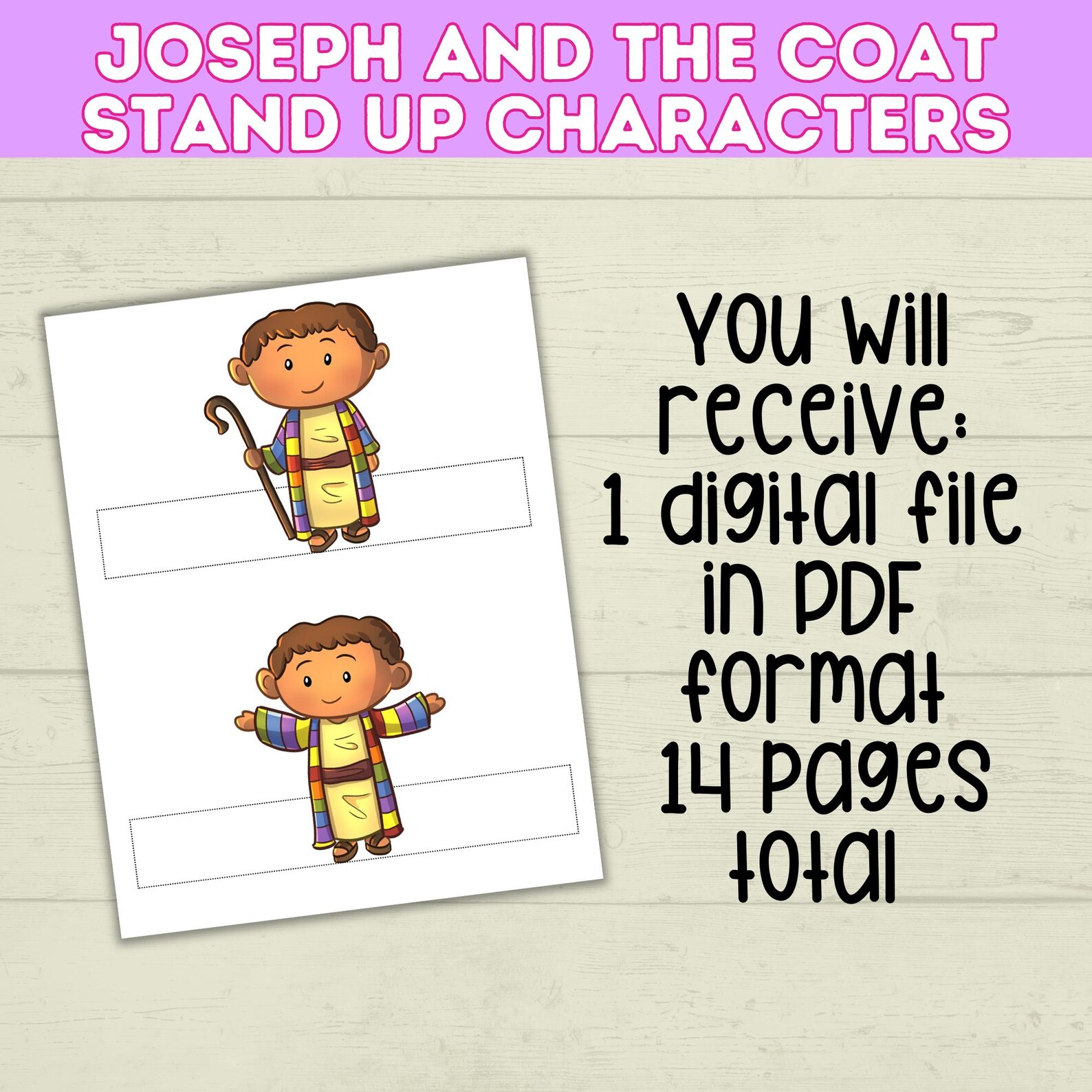 Joseph Bible Story Craft for Kids, Sunday School, Kids Ministry ...