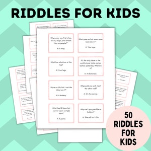 Kid's Riddle Cards | Kid's Riddle Questions | Riddles for Kids | Riddle ...