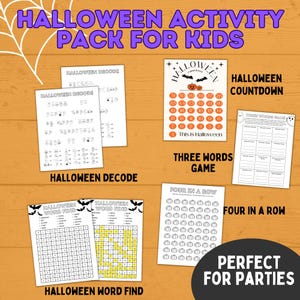 Halloween Activity Pack for Kids | Halloween Games | Halloween ...