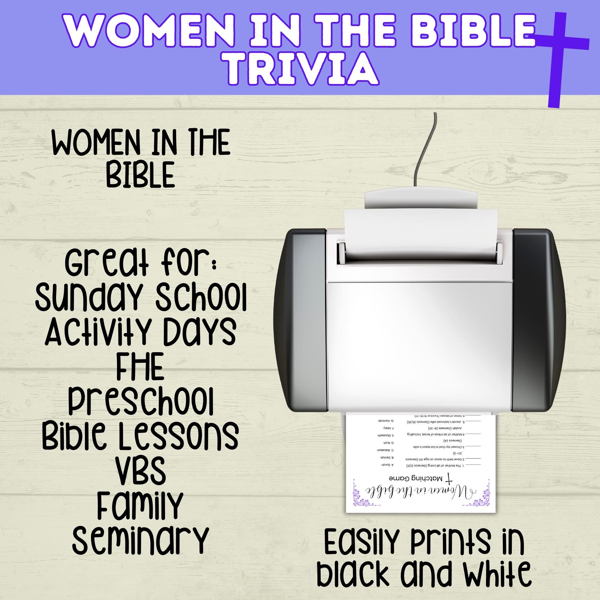 Women in the Bible Trivia Quiz | Bible Quiz | Bible Trivia | Trivia ...