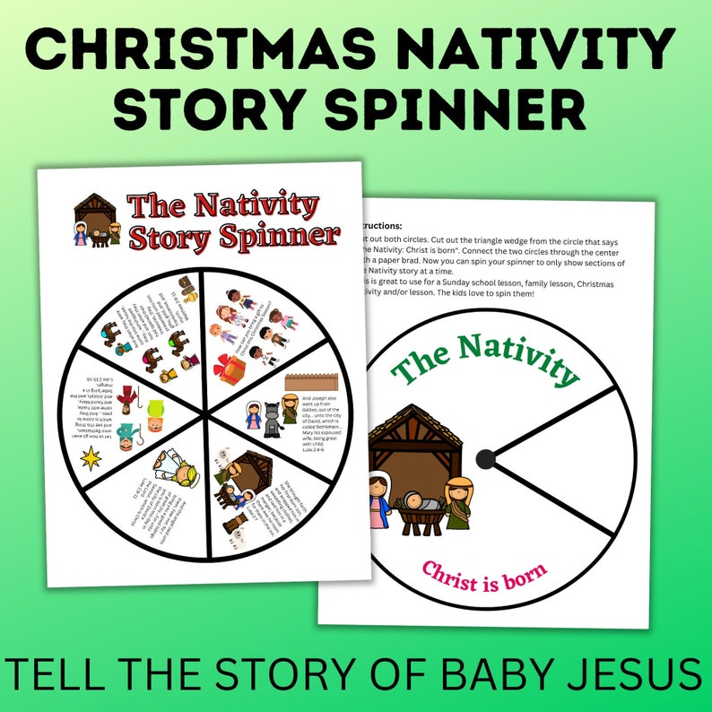 Jesus Birth Craft, Christmas Nativity Scene Activity, Children's ...
