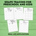 Preschool Shapes Tracing Worksheet Preschool Worksheets Preschool Shape ...