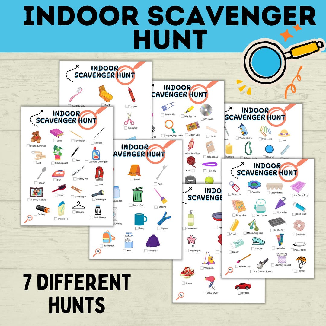 Indoor Scavenger Hunt | Winter Activities | Indoor Kids Activities ...