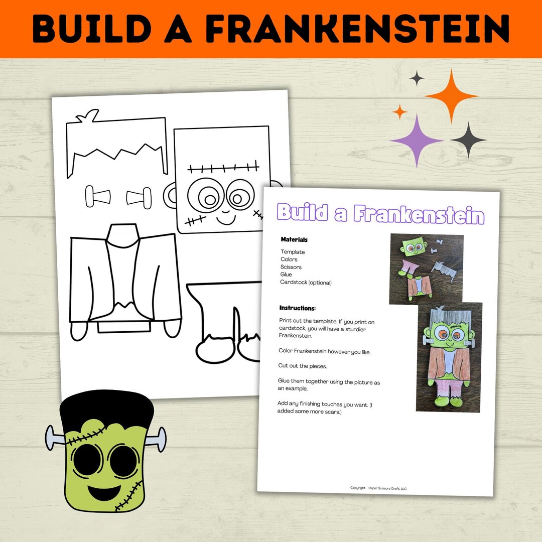 Frankenstein Craft for Kids | Halloween Craft | Halloween Activities ...