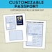 Customizable Passport | Design Your Own Passport | Passport Craft ...