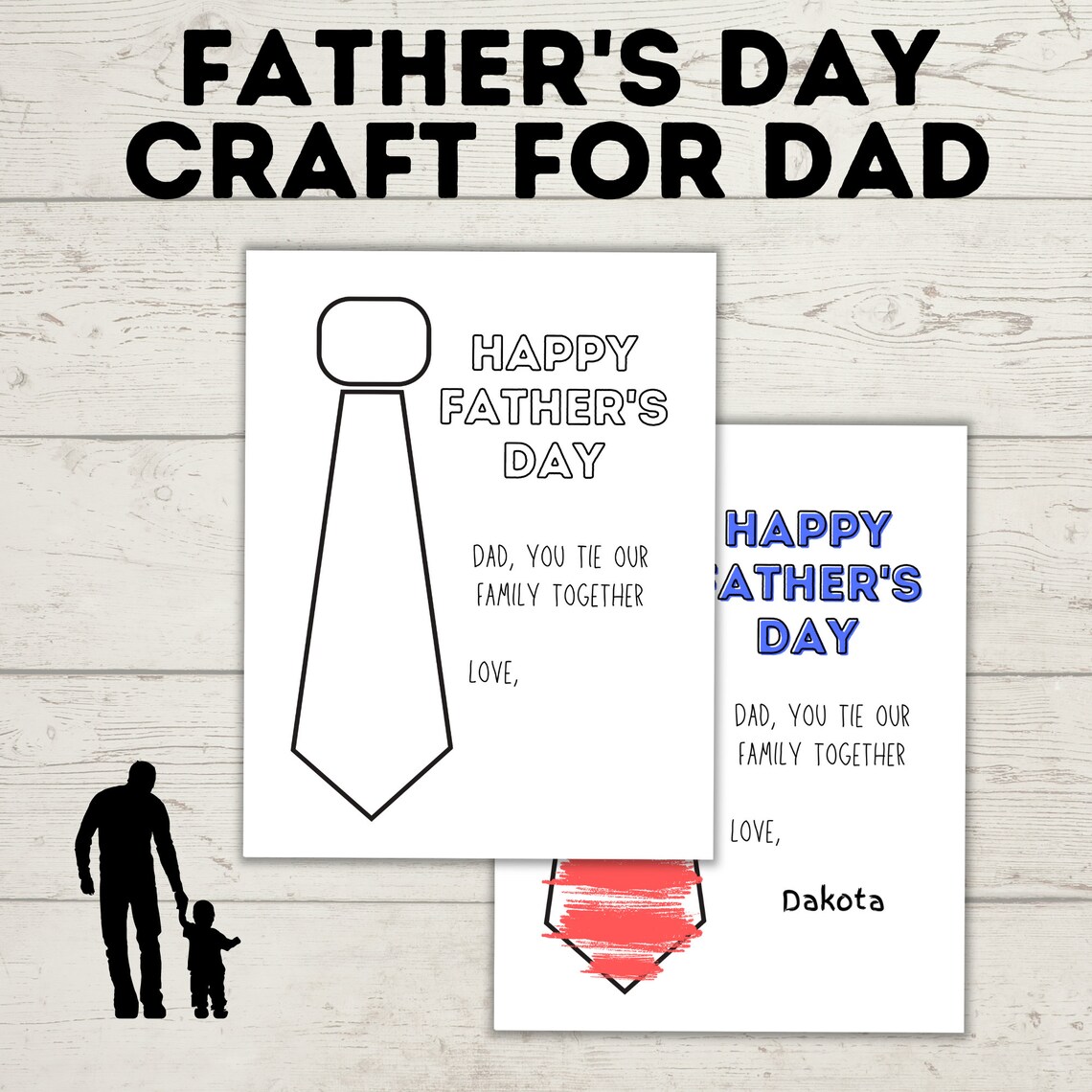 Father's Day Craft for Dad | Father's Day Printable | Father's Day Gift ...