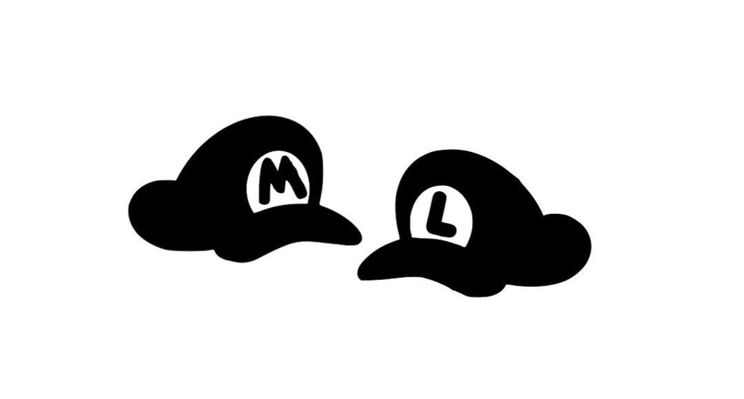 SMB: Mario/luigi Hat Decals - Etsy