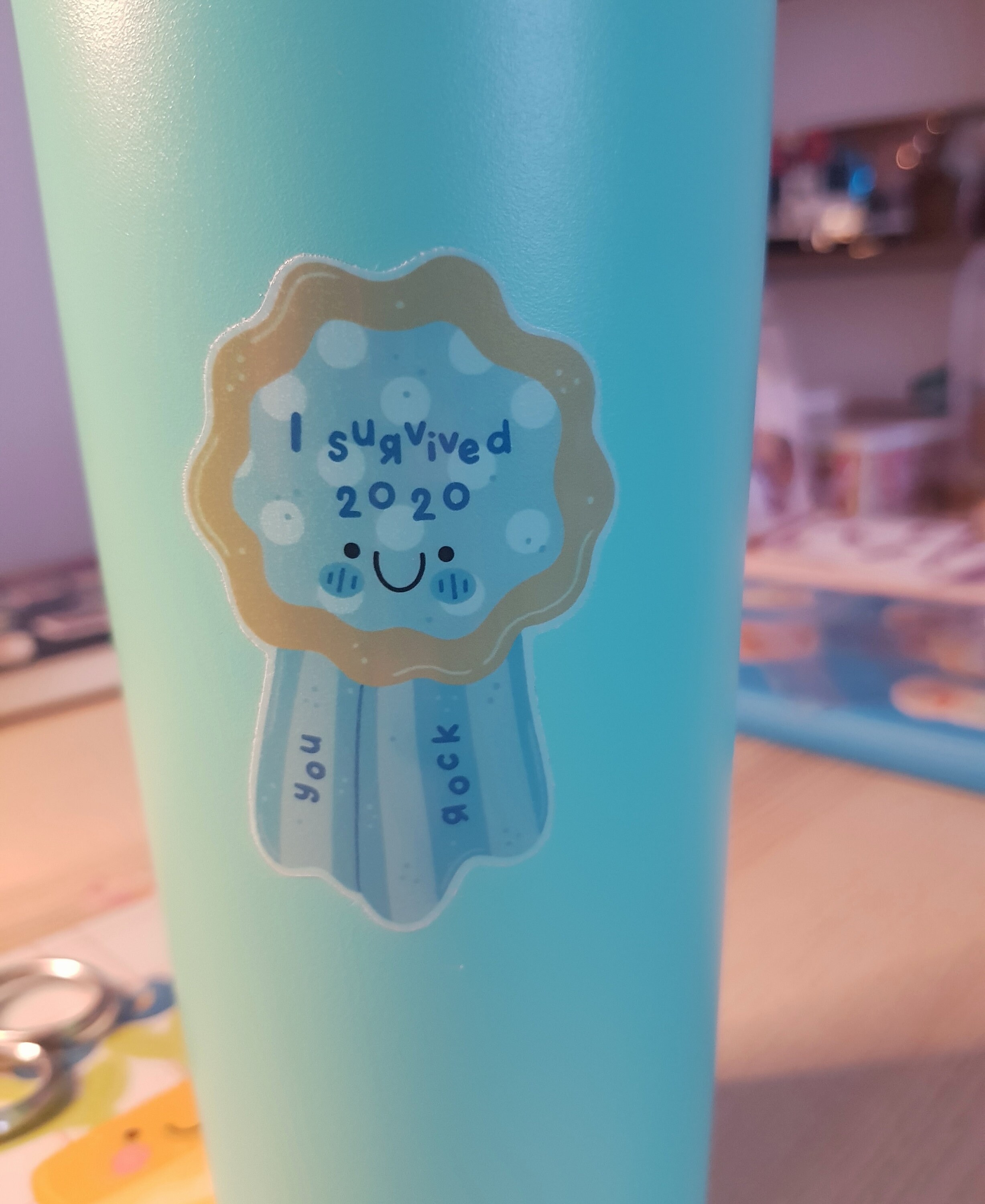 I Survived 2020 Ribbon Badge Sticker | Etsy