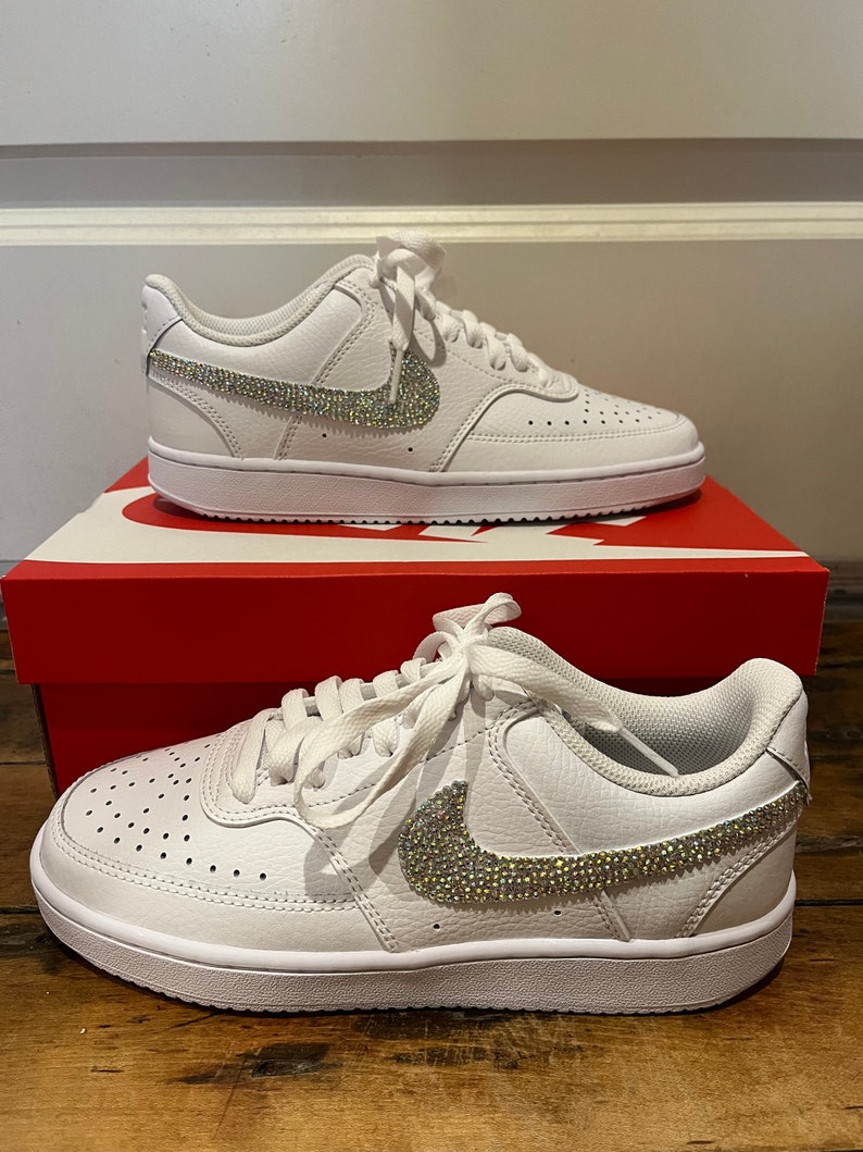 Nike Wedding Personalized Sneakers Bride, Prom, Wedding. Rhinestone ...