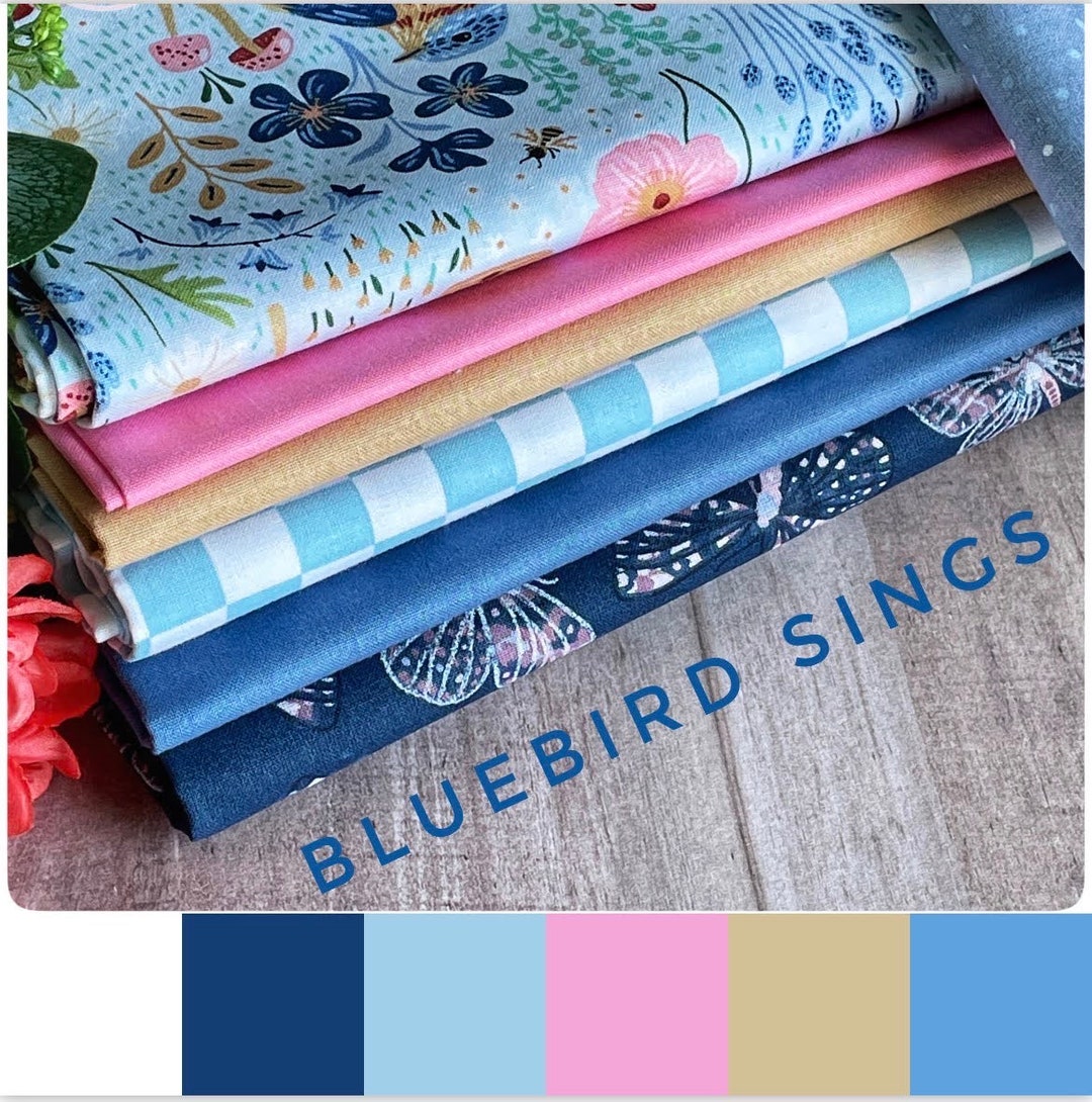 Fat Quarter Bundle Bluebird Sings 6 Pc. - Etsy