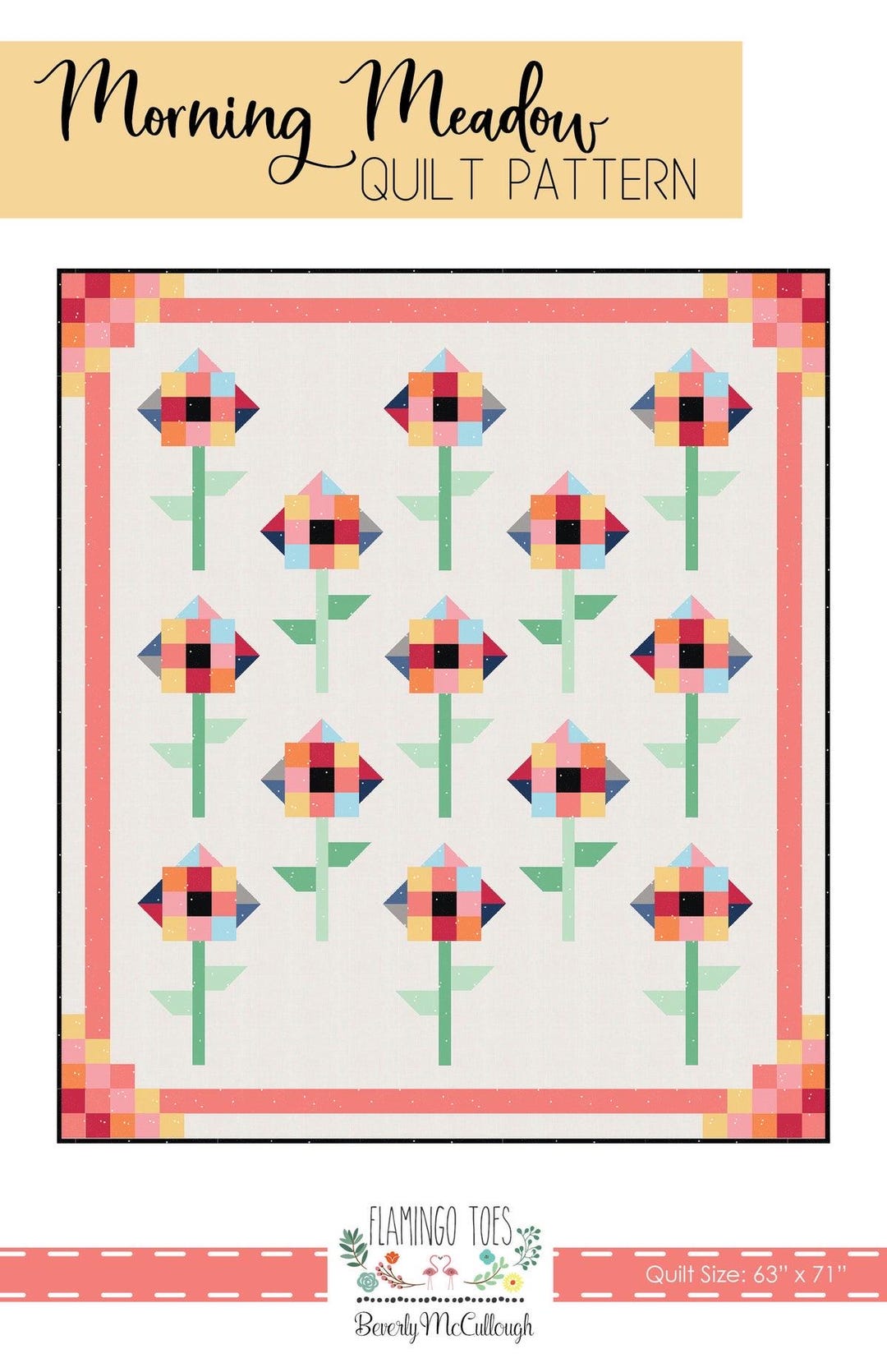 Morning Meadows / Quilt Pattern Booklet / Flamingo Toes / Quilt of ...