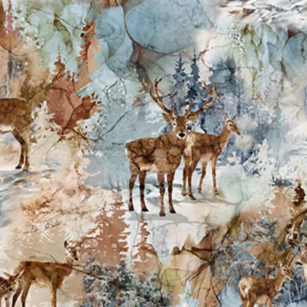 Deer Fabric by the Yard - Etsy