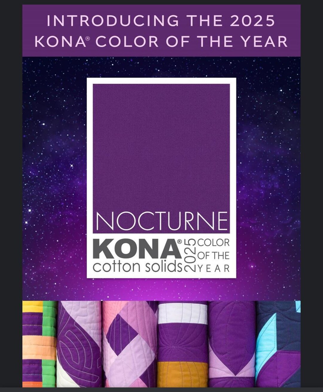 Nocturne / Color of the Year / 2025 / Layer Cake / Deep Purple / Fabric ...