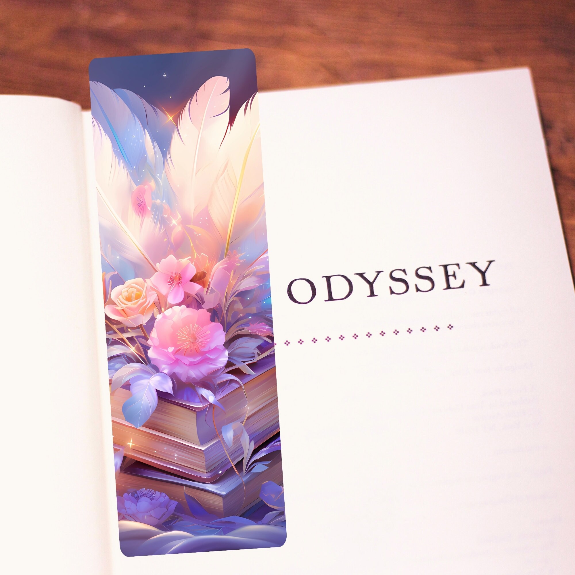 Pastel Fantasy Book Bookmarks Printable Pink Coquette Aesthetic ...