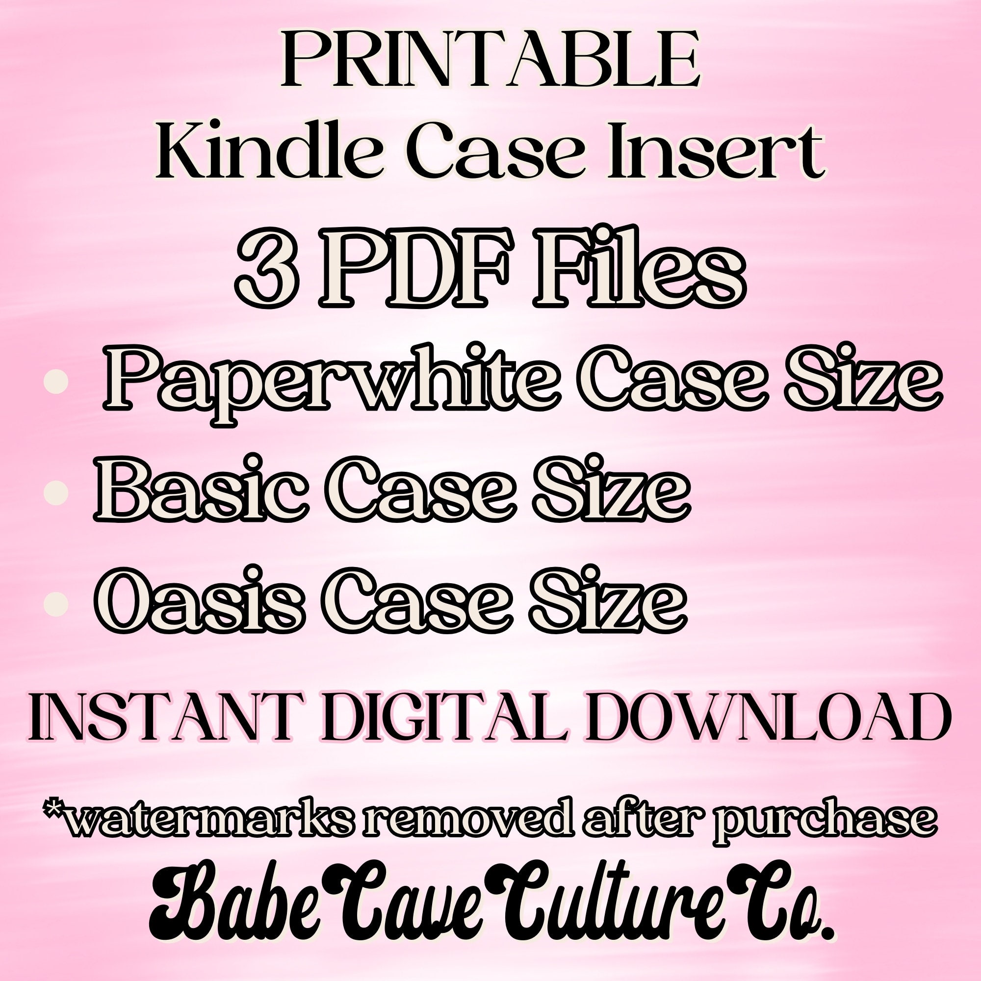 Kindle Case Paperwhite, Basic, Oasis Clear Case Insert Stickers ...