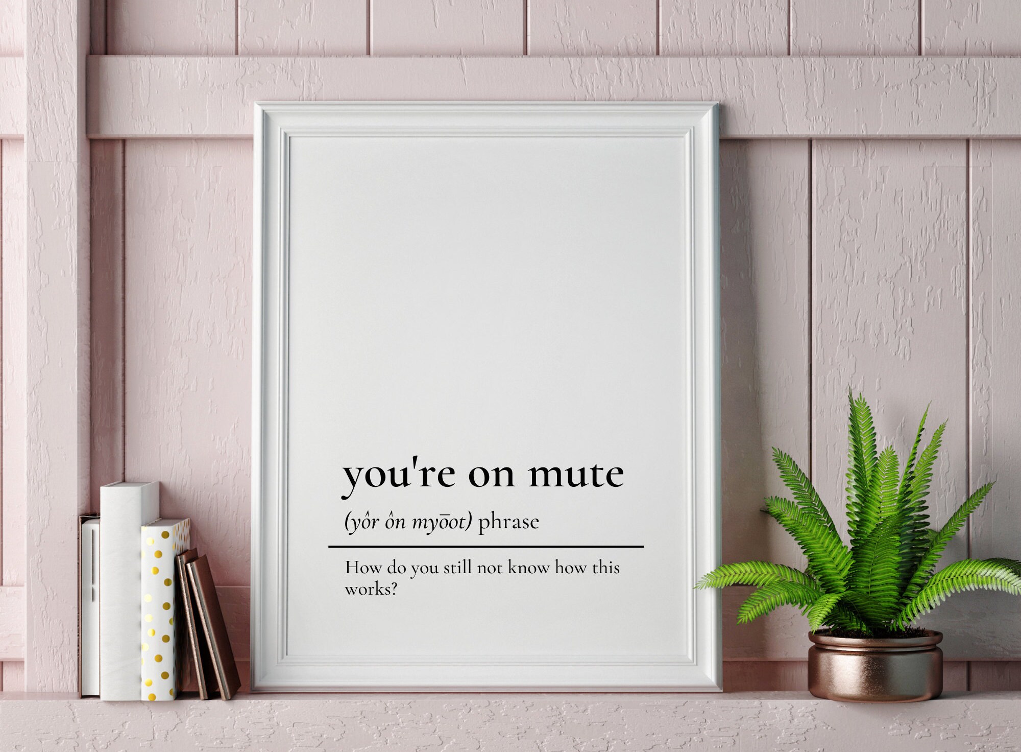 Funny Work From Home Definition Prints: Home Office Decor (PDF) - Etsy