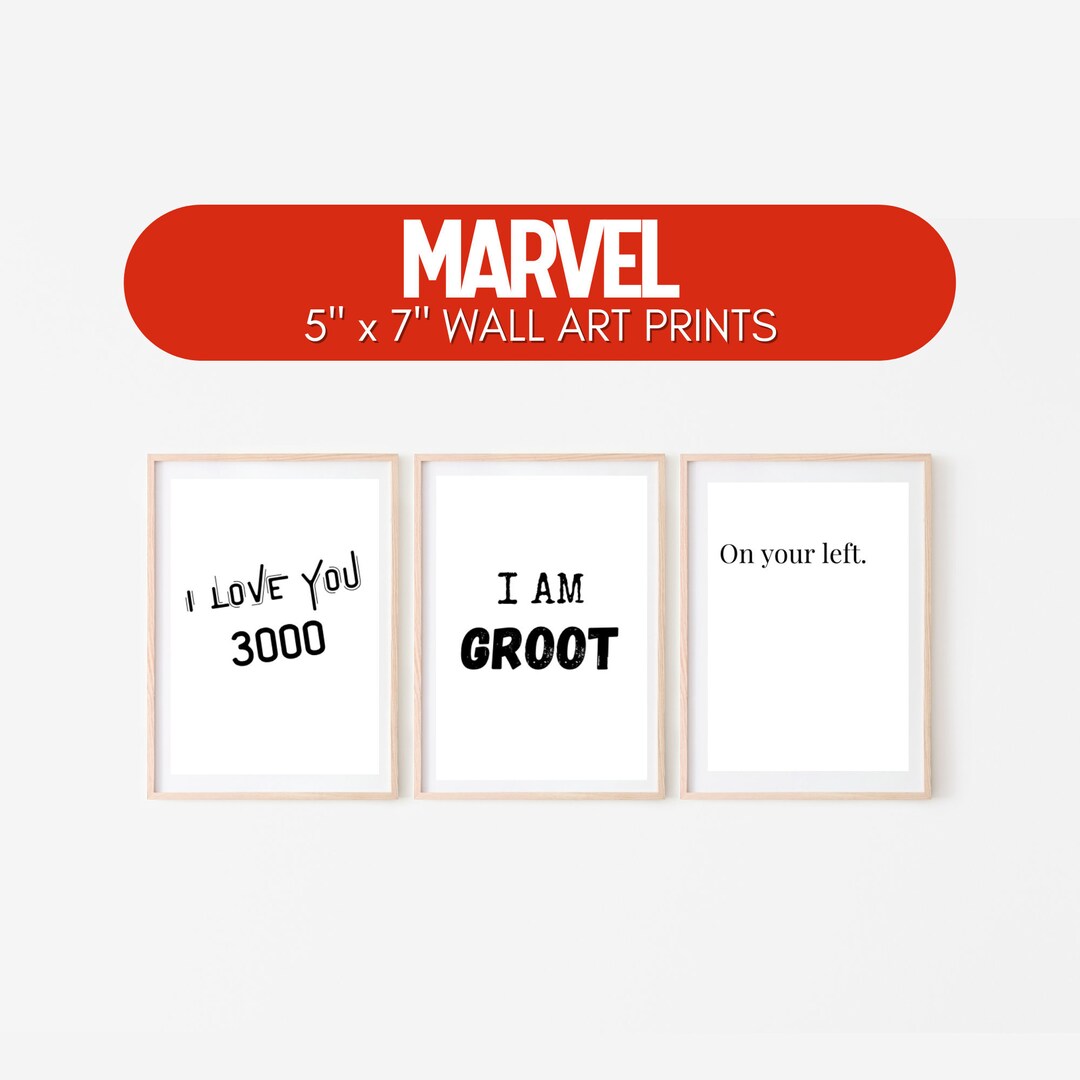 Marvel Printable Wall Art | MCU Printable Wall Art | Marvel Quotes ...