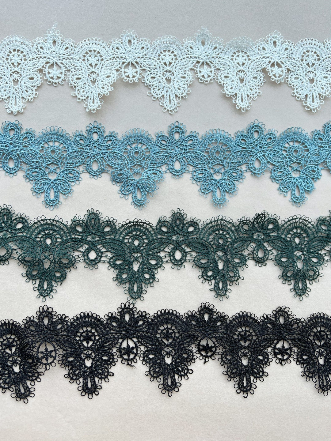 Romantic Lace & Border With Frills Pattern in 4 Shades - Etsy UK