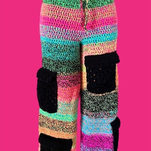 Crochet Pants With Pockets Cargo Style - Etsy