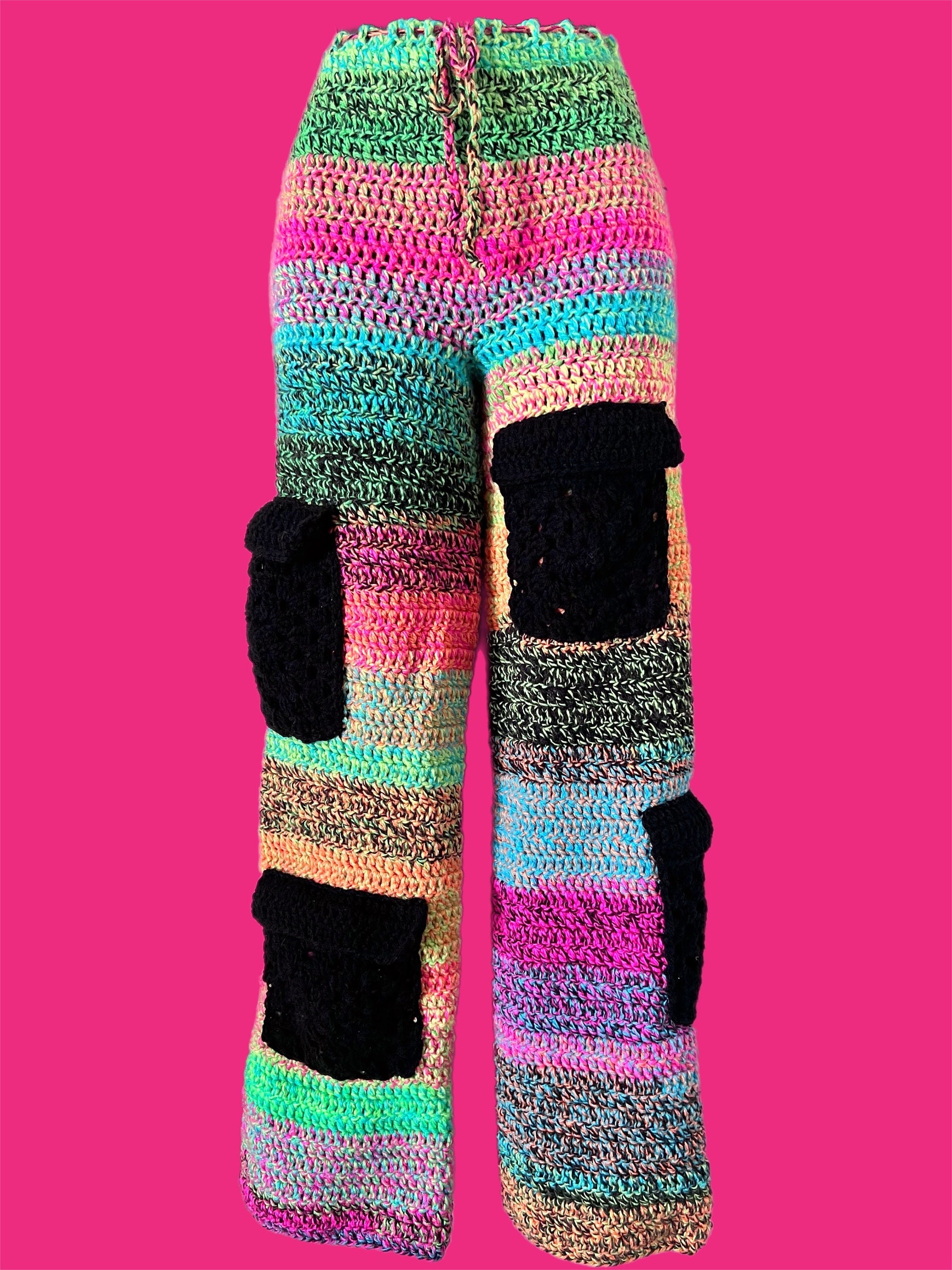 Crochet Pants With Pockets Cargo Style - Etsy
