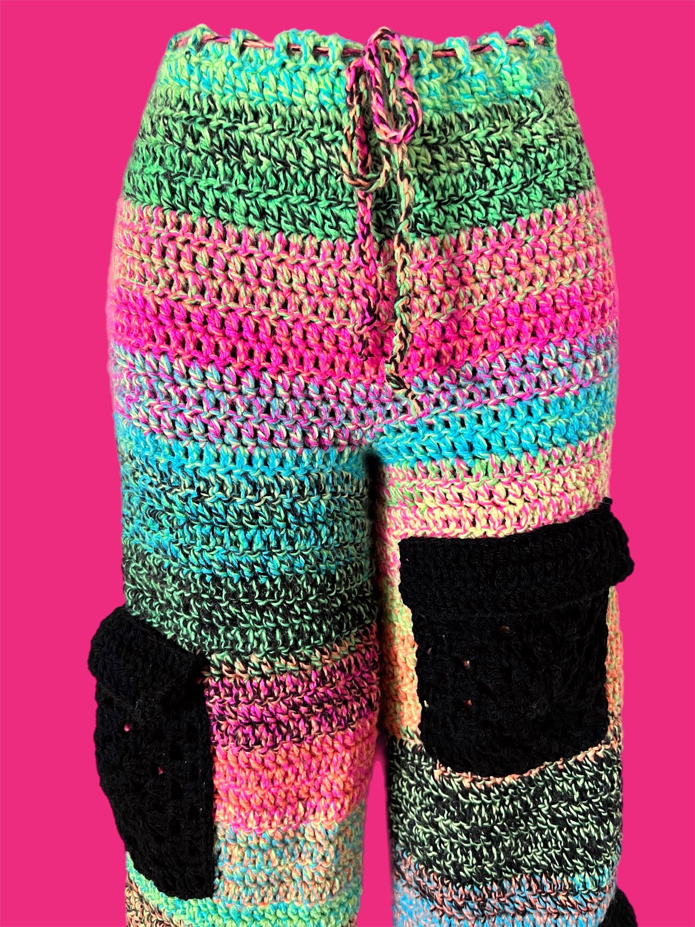 Crochet Pants With Pockets Cargo Style - Etsy