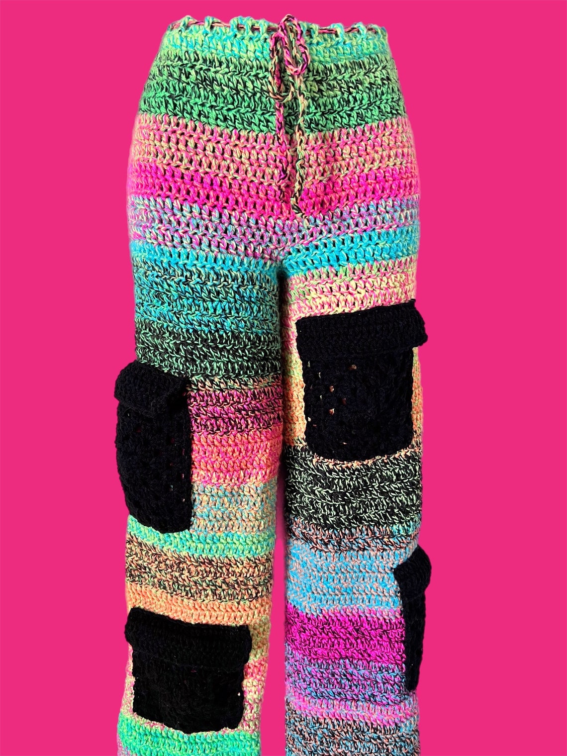 Crochet Pants With Pockets Cargo Style - Etsy