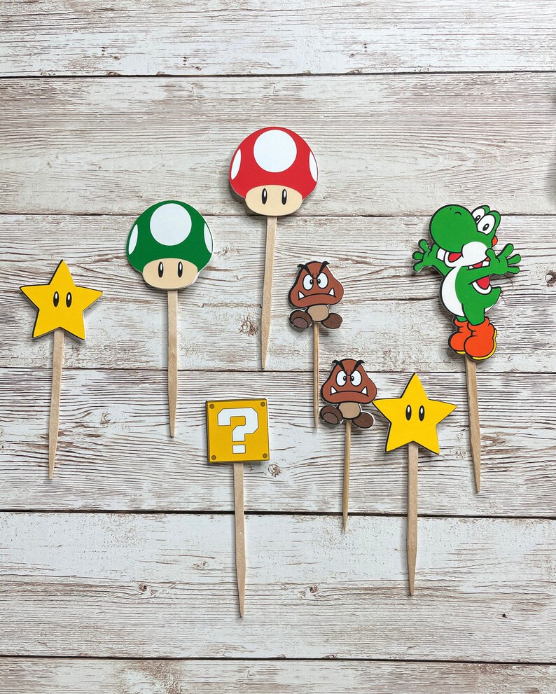 Super Mario Cake Topper / Super Mario Bros - Etsy