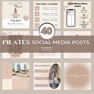 Pilates Instagram Posts, Holistic Health Coach, Wellness Template ...