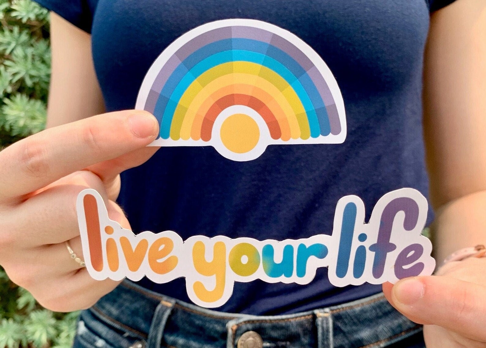 Live Your Life Sticker Set | Etsy