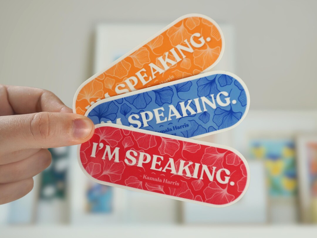 I'm Speaking Sticker Kamala Harris 2024 Die Cut Political 3-sticker ...