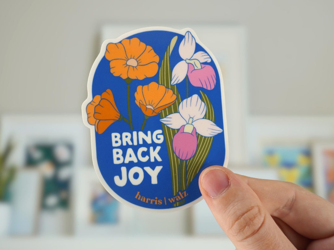 Bring Back Joy Kamala Harris Tim Walz Sticker Political Meme Gift for ...