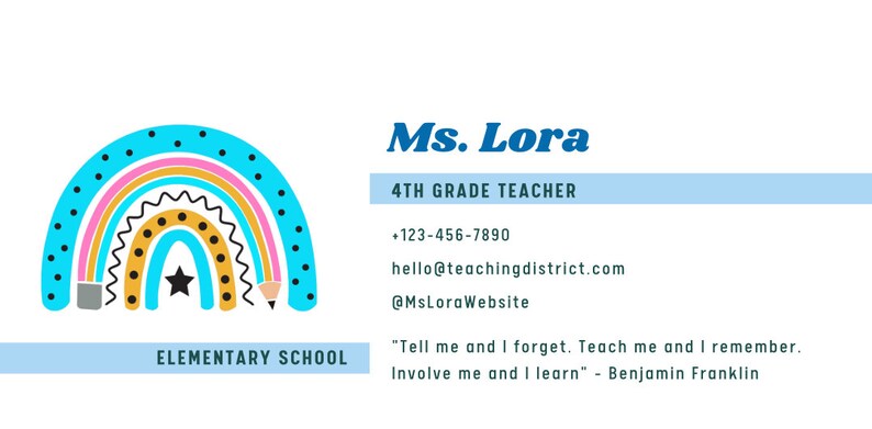 Teacher Email Signature DIGITAL - Etsy