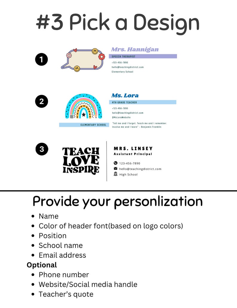 Teacher Email Signature DIGITAL - Etsy