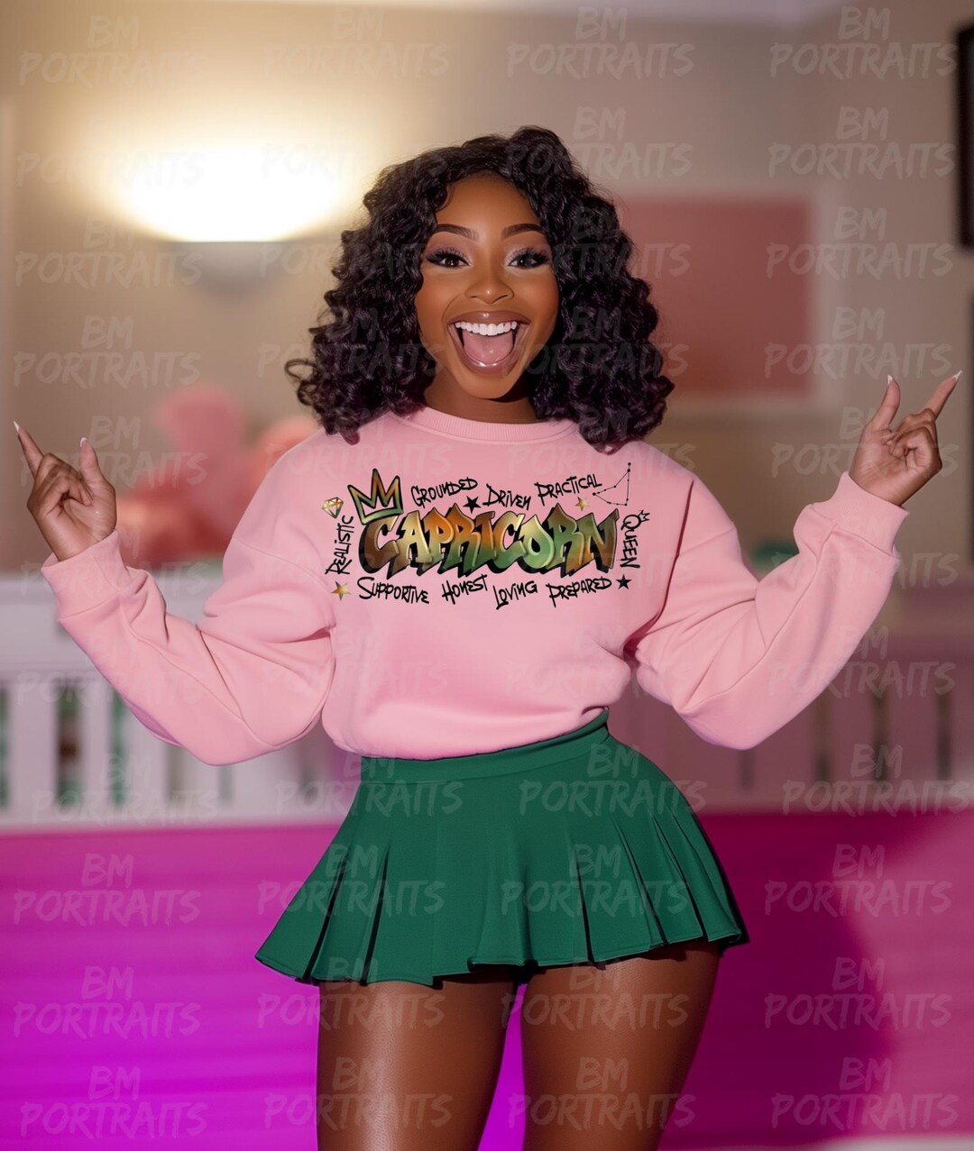 CAPRICORN GREEN PNG - Etsy