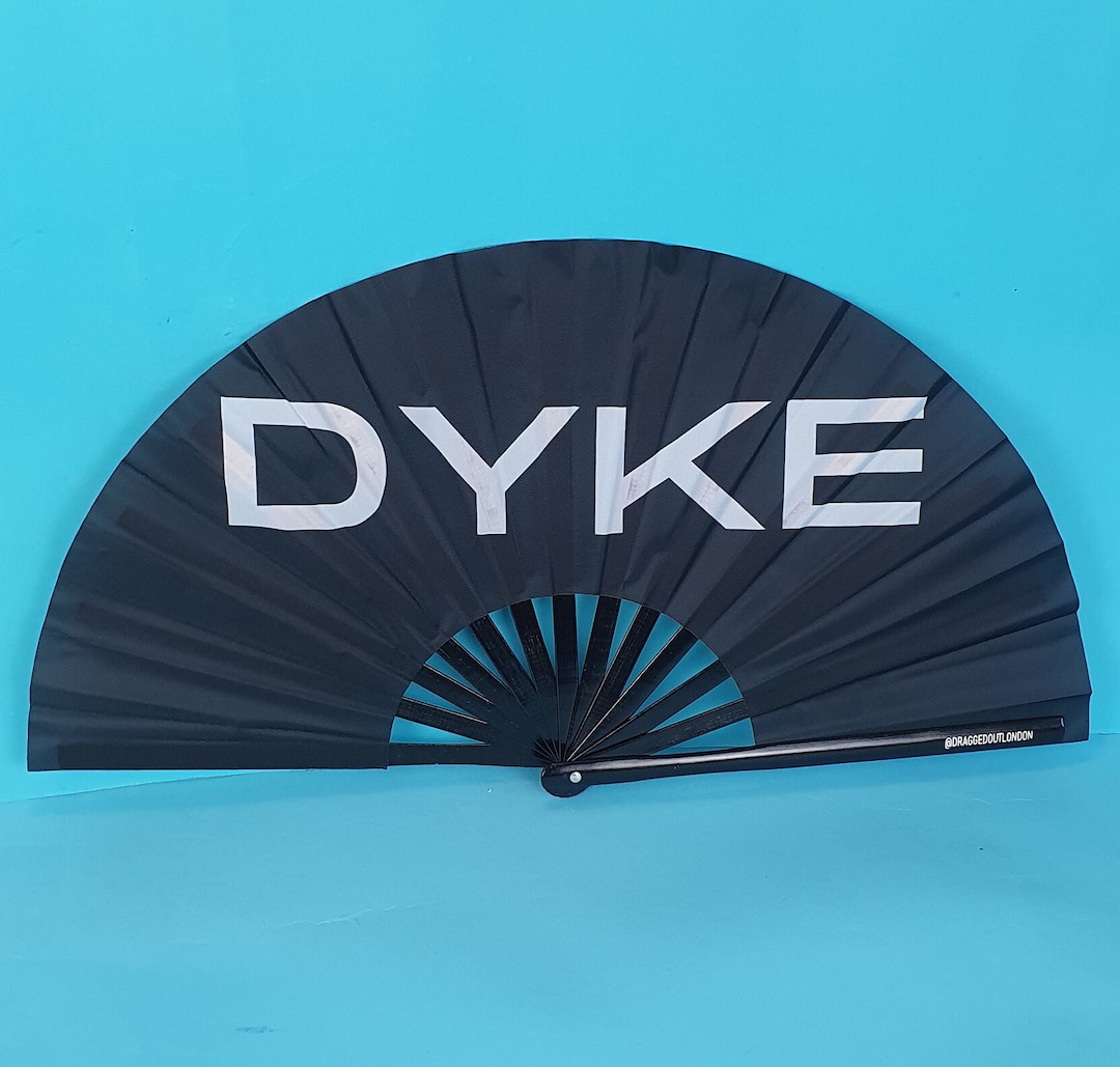 Dyke Giant Bamboo Clack Fan, Including a Draw String Bag. Festivals Fan ...