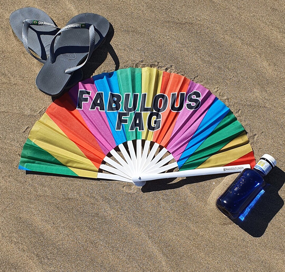 FABULOUS FAG Giant Bamboo Clack Fan, Including a Draw String Bag ...
