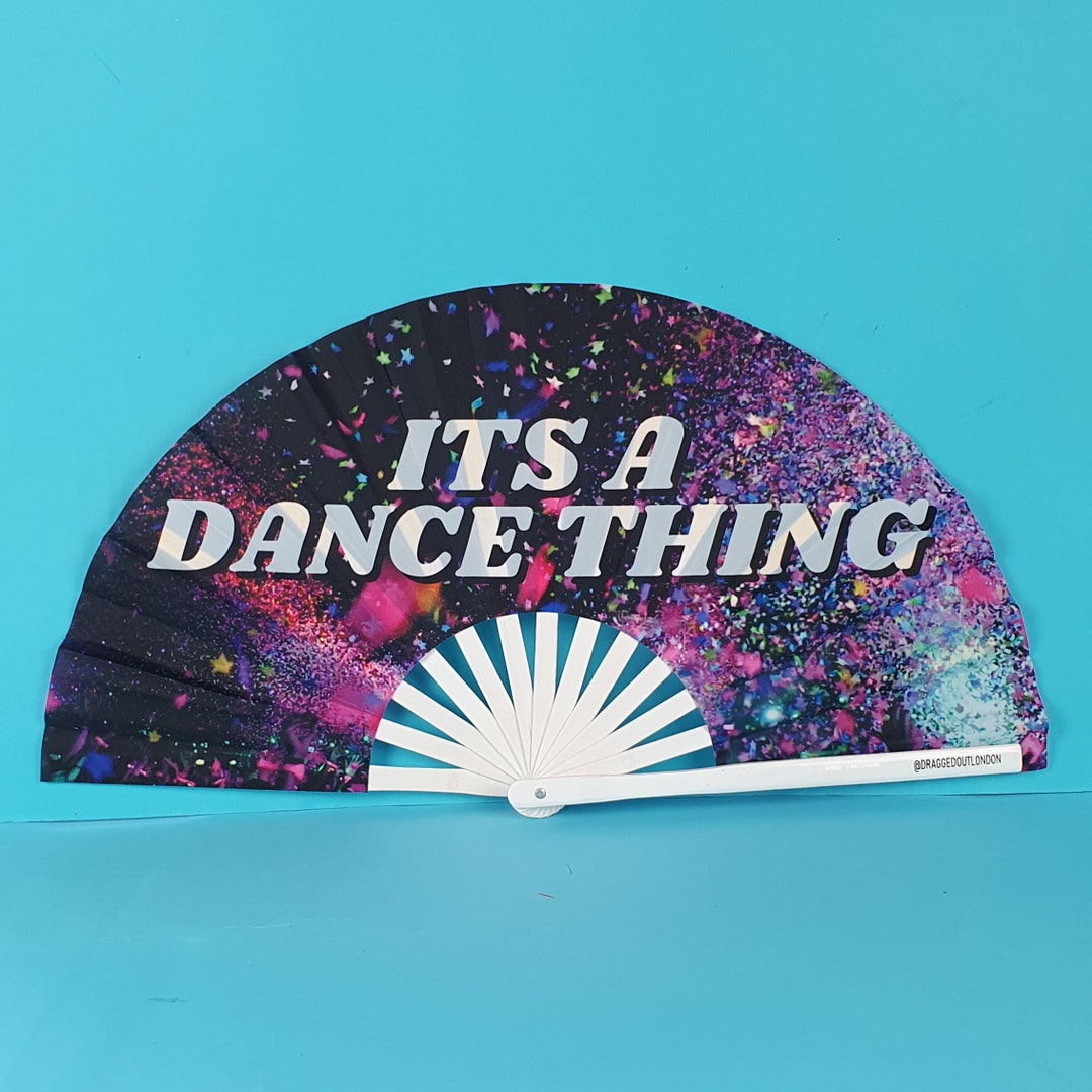 Its A Dance Thing Giant Bamboo Clack Fan. Including a Draw String Bag ...