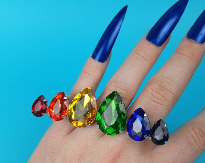 Large Drag Ring Costume Jewellery Ring | Etsy