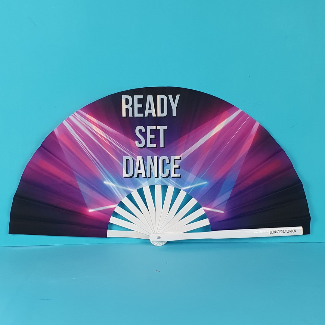Ready Set Dance Giant Bamboo Clack Fan. Including a Draw String Bag ...