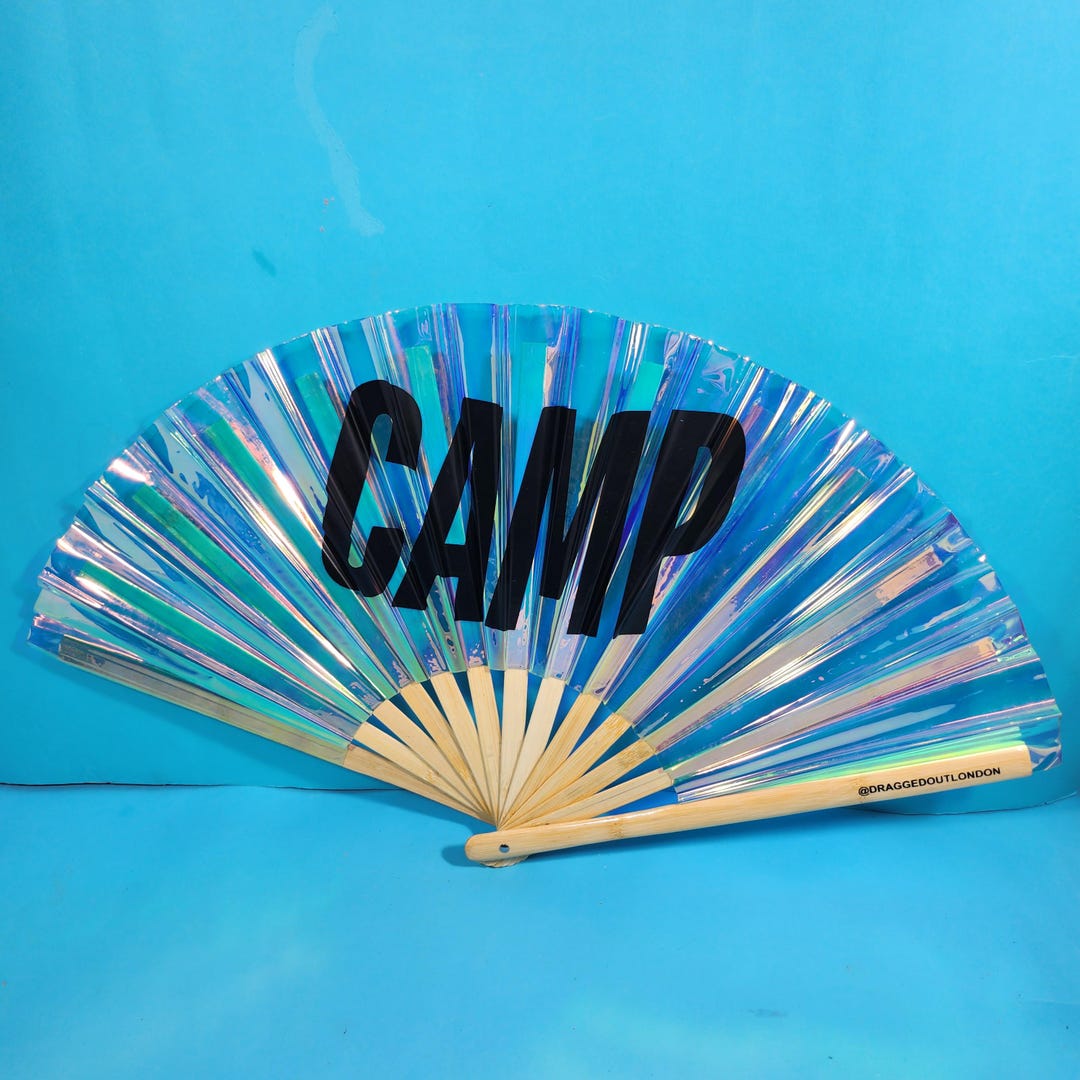 CAMP Giant Bamboo Fan, Including a Draw String Bag. Festivals Fan ...