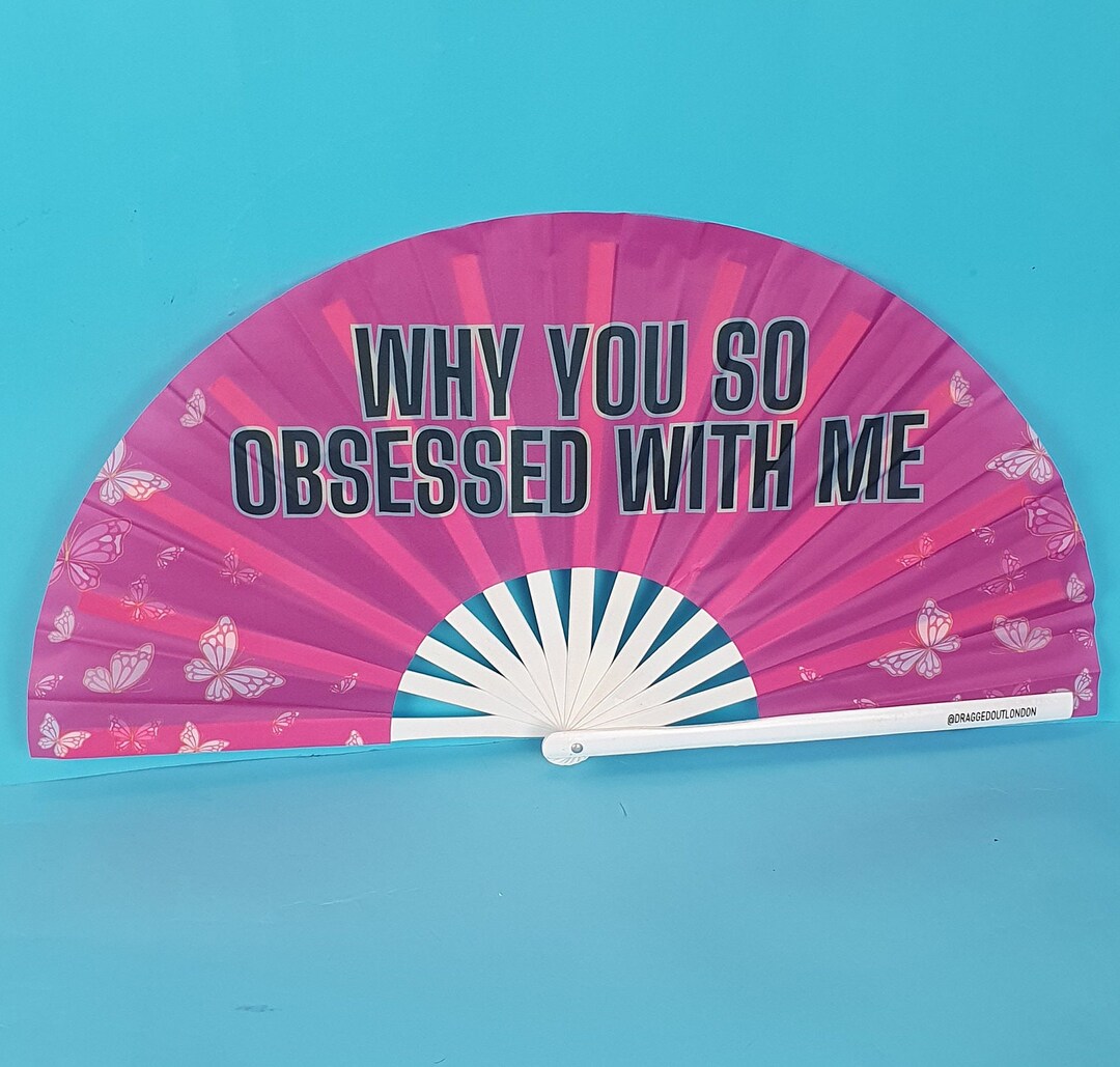 Why You so Obsessed With Me Giant Bamboo Clack Fan, Including a Draw ...
