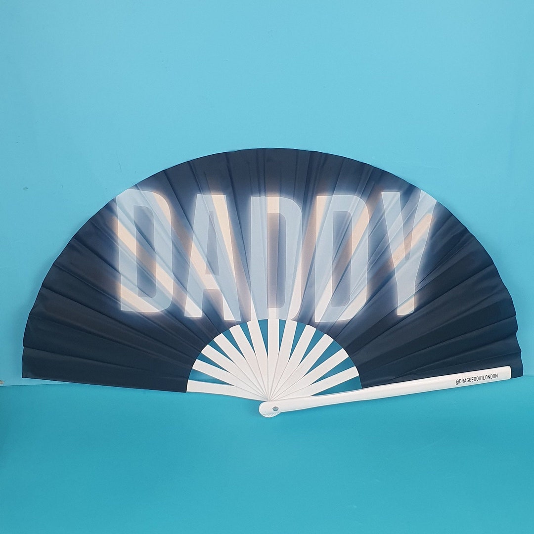 DADDY Giant Bamboo Clack Fan, Including a Draw String Bag. Festivals ...