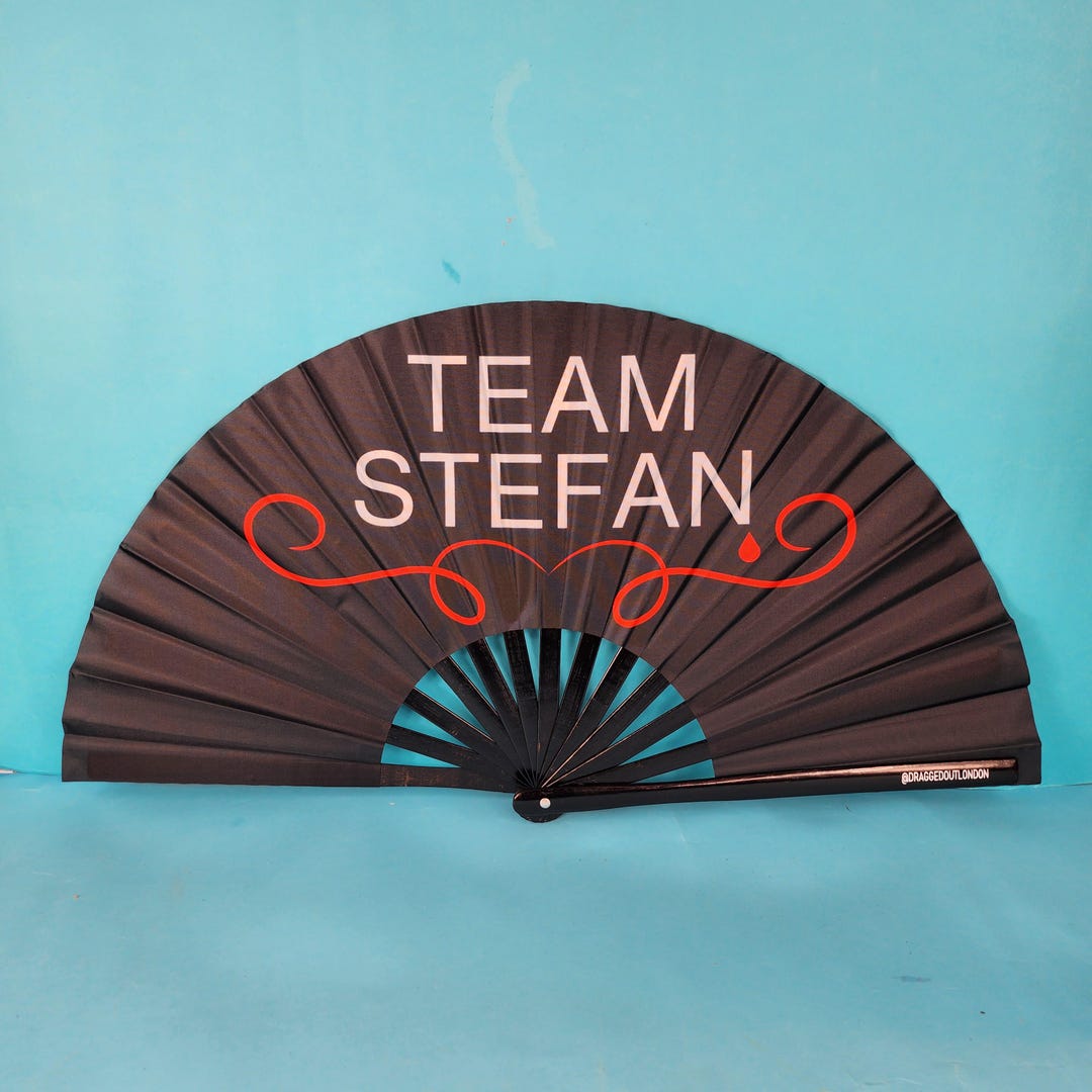 Team Stefan Giant Bamboo Clack Fan, Including a Draw String Bag ...