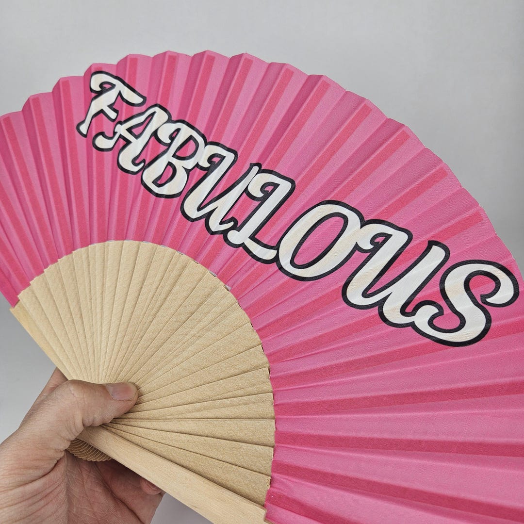 Handheld Fabulous Folding Fan - Compact Bamboo Fan for Festivals ...