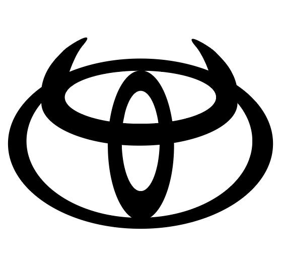 Toyota Devil Horns Decal - Etsy
