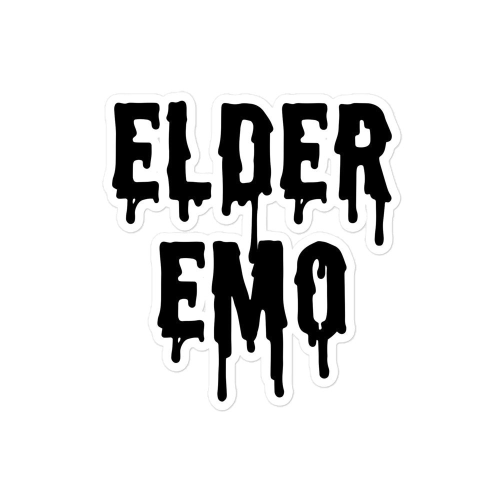 Elder Emo Sticker Emo Sticker Scene Pop Punk Emo Gift | Etsy